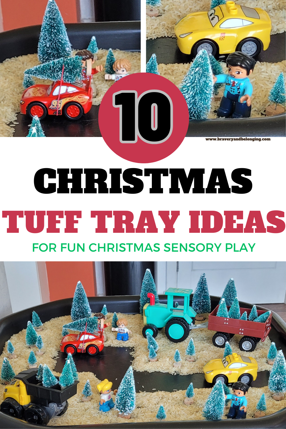 Christmas Tuff Tray Ideas (Toddlers, Preschool, and EYFS)