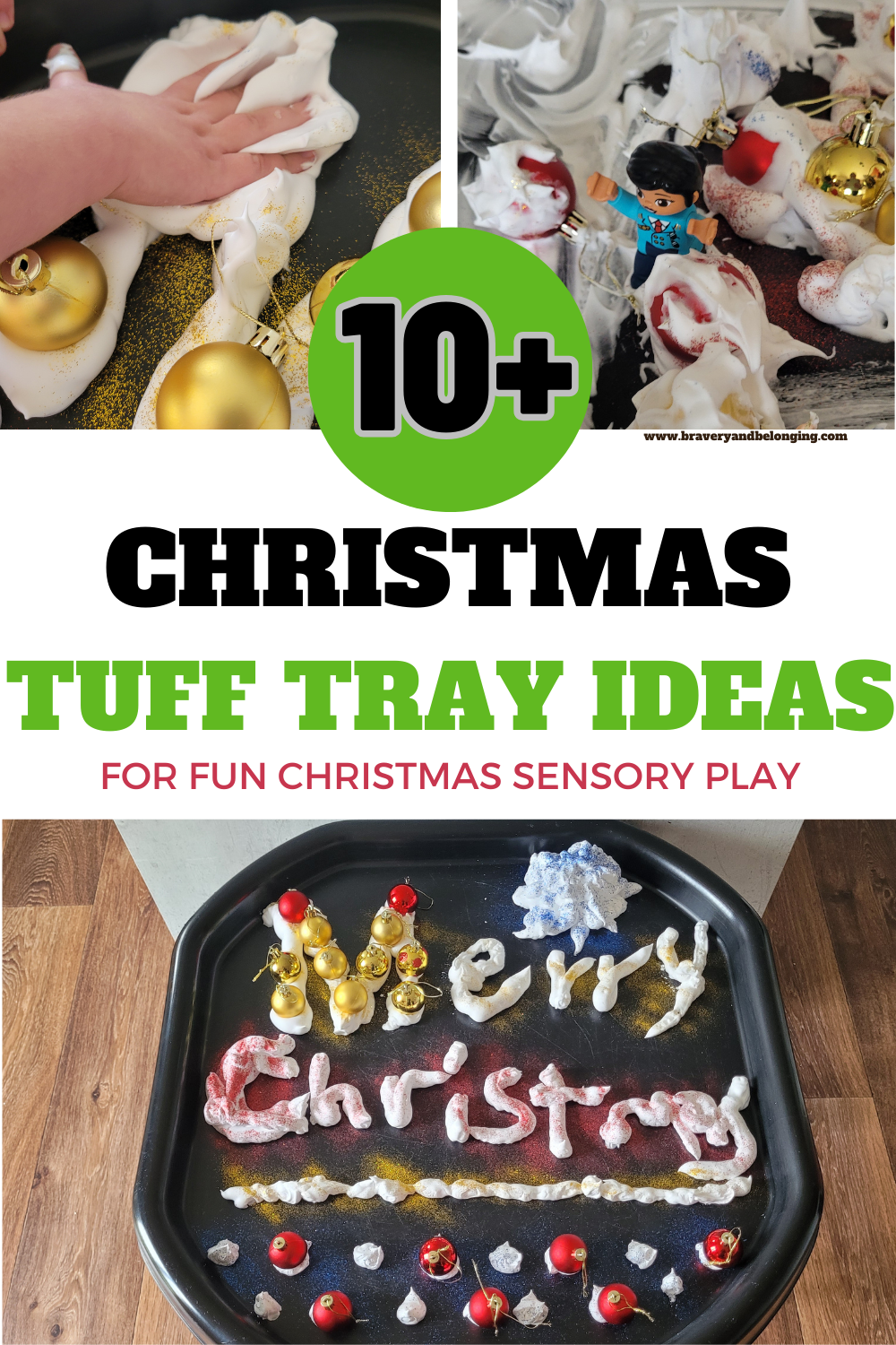 Christmas Tuff Tray Ideas (Toddlers, Preschool, and EYFS)
