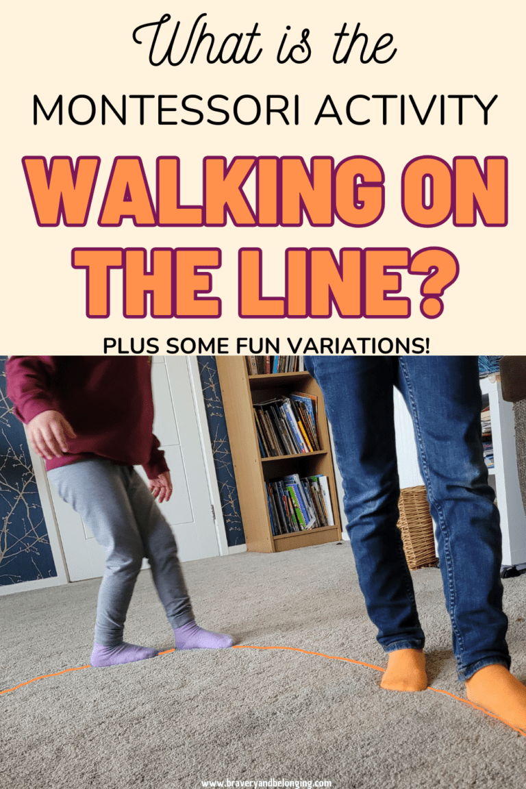 What is the Walking on the Line Activity in Montessori?