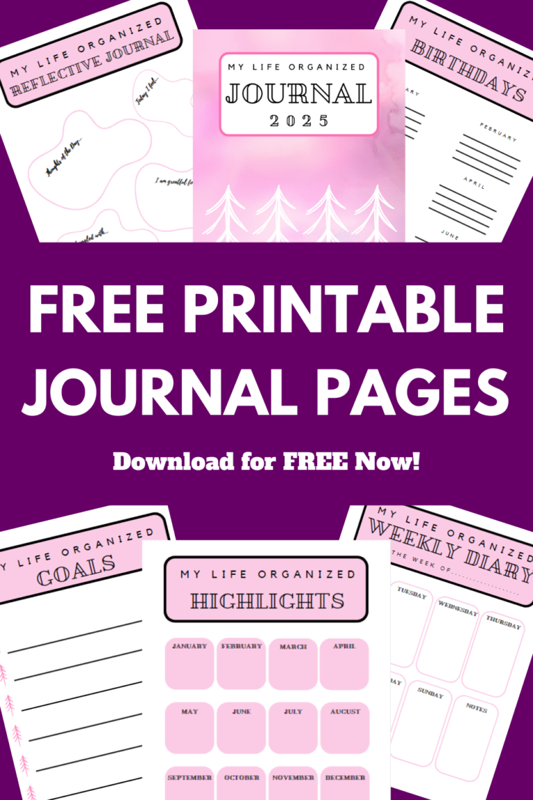 FREE Printable Bullet Journal Pages [2025]