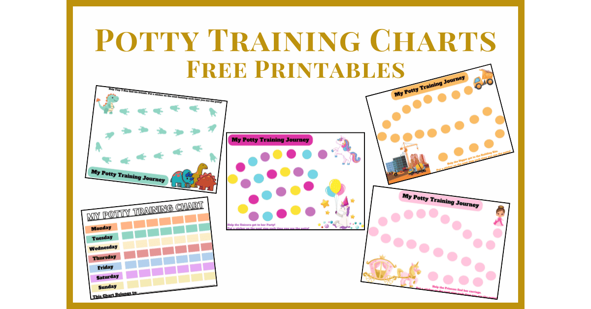 FREE Printable Potty Training Charts & Easy Reward Ideas