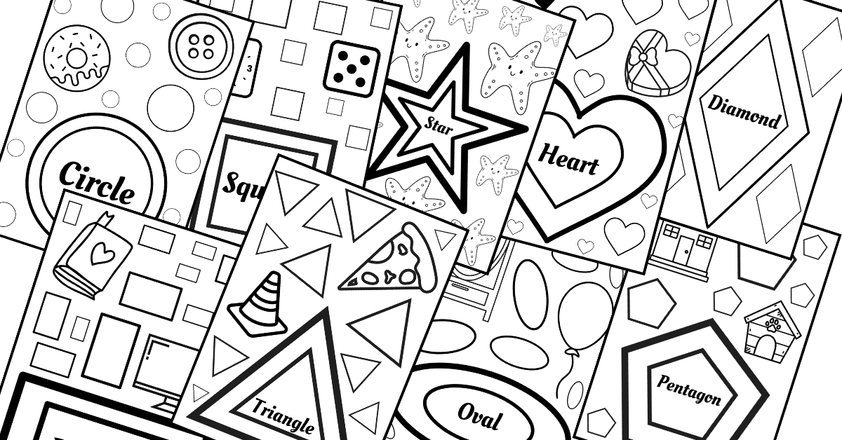 Shapes Playdough Mats Free Printables