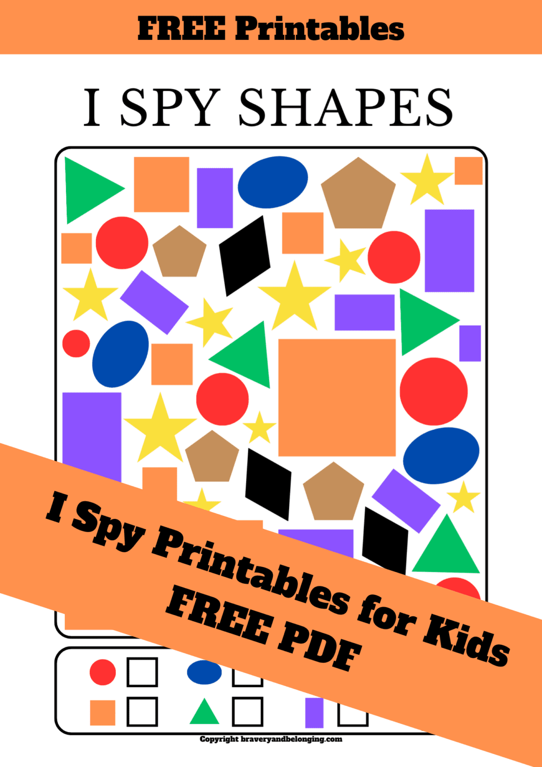 FREE I Spy Shapes Worksheet Printables for Kids [PDF Download]