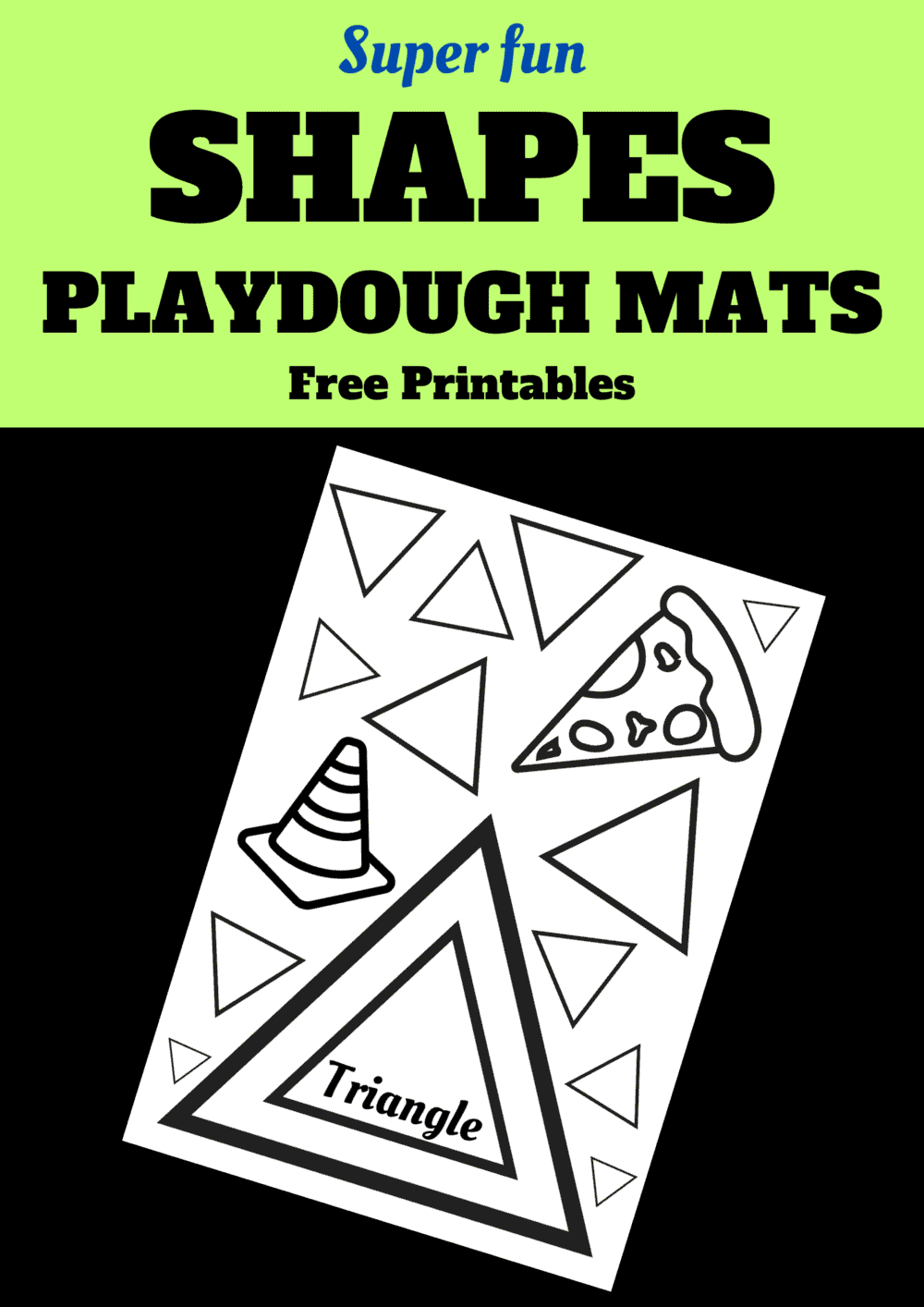 Shapes Playdough Mats Free Printables