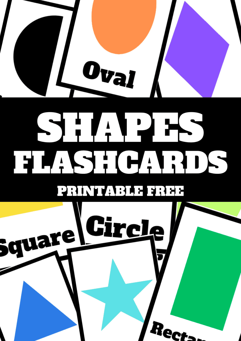 Shapes Flashcards Printable [Free PDF Download]