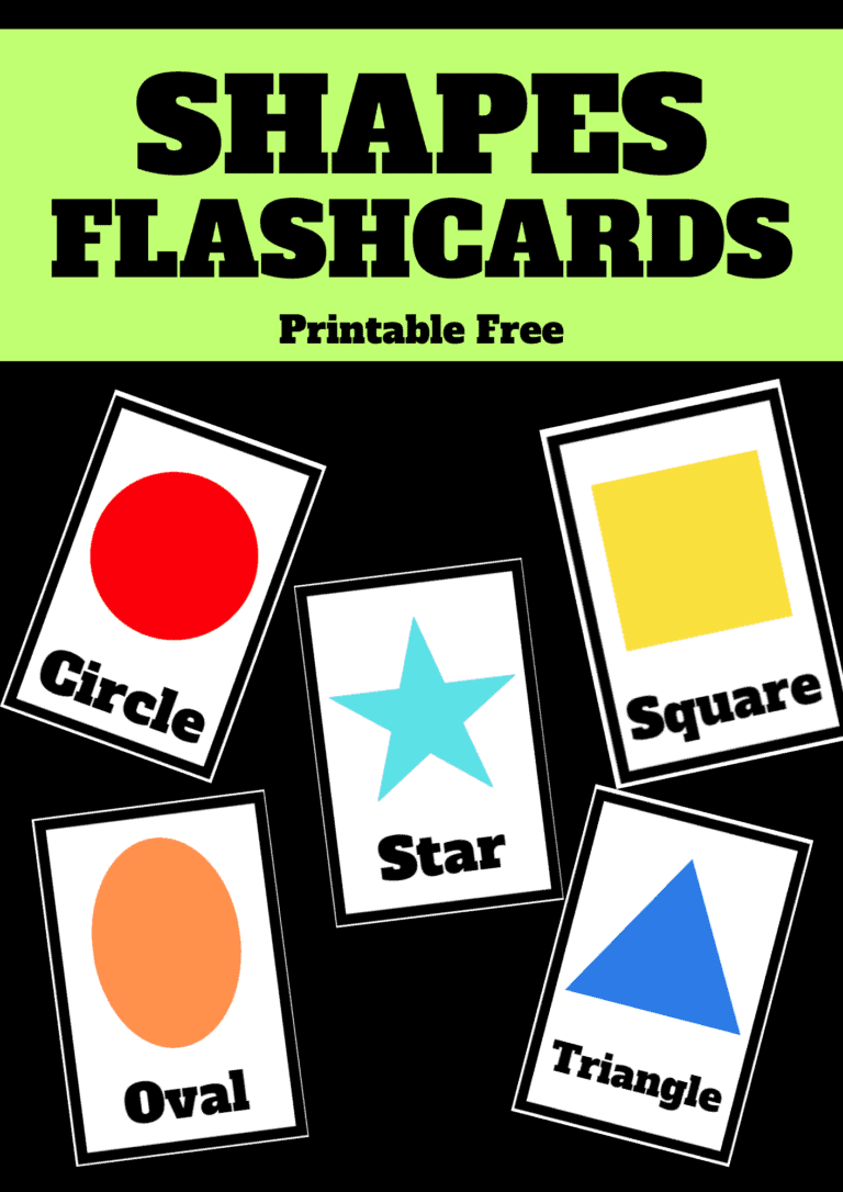 Shapes Flashcards Printable [Free PDF Download]
