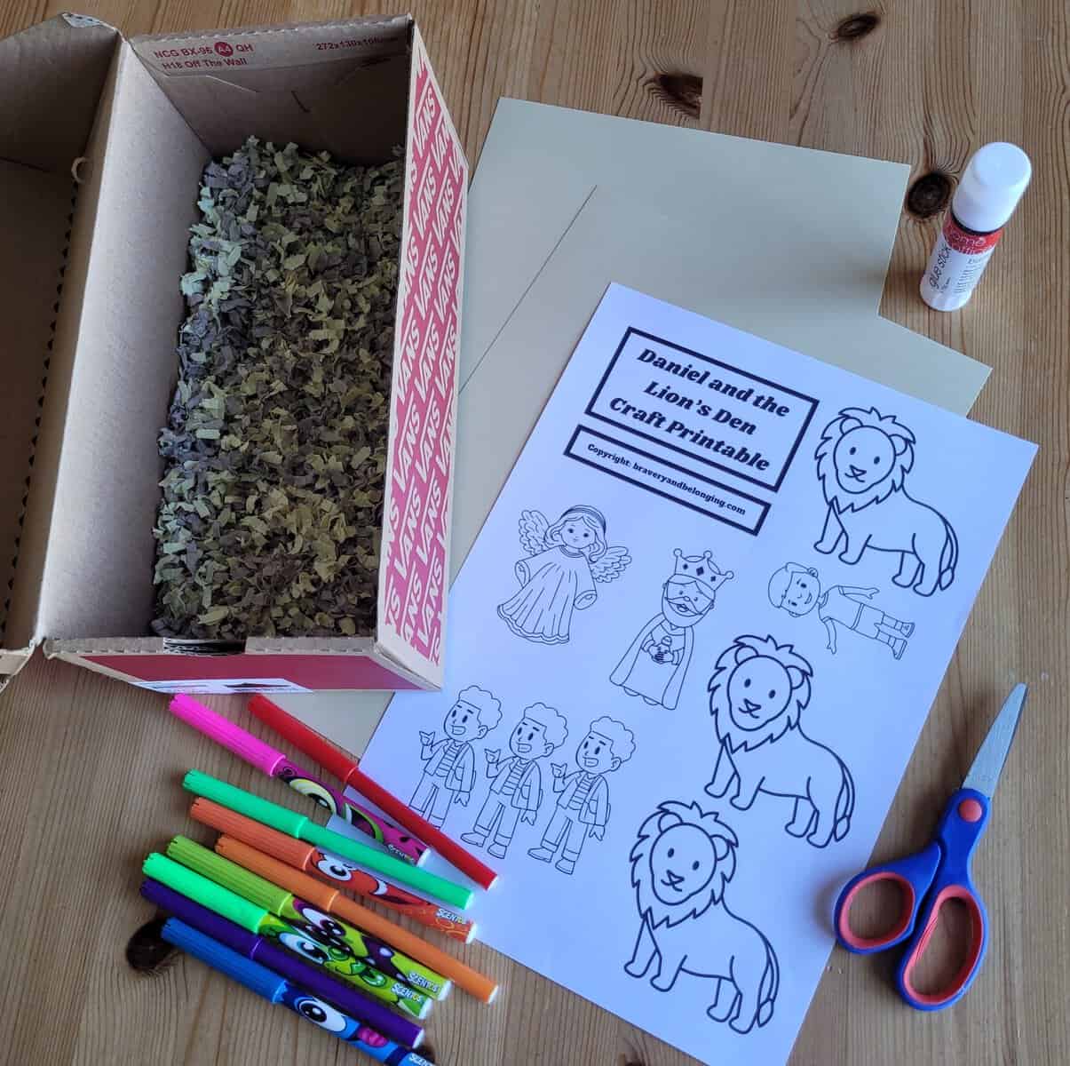 Daniel and the Lions Den Craft