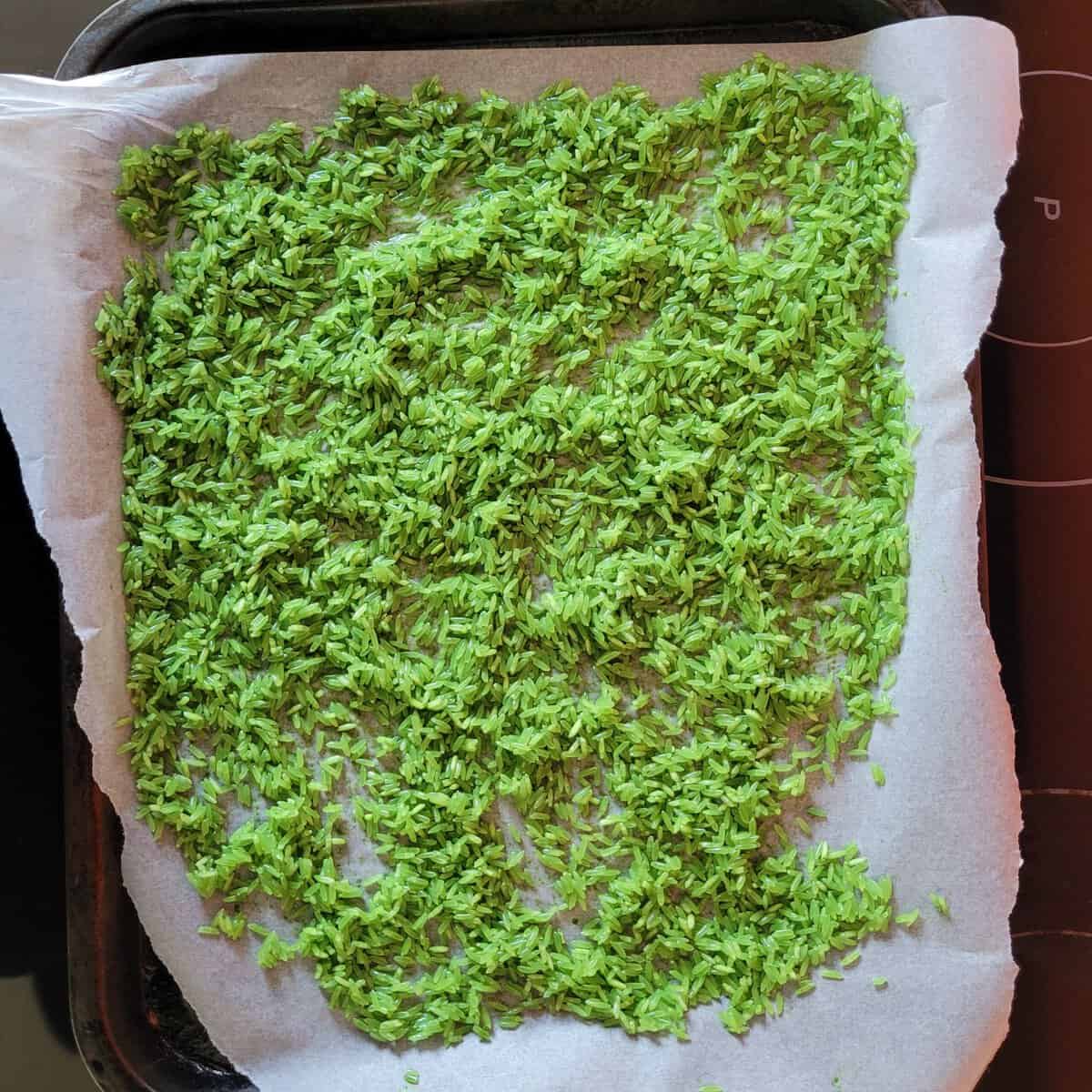 The Easiest Way to Dye Rice for Sensory Play