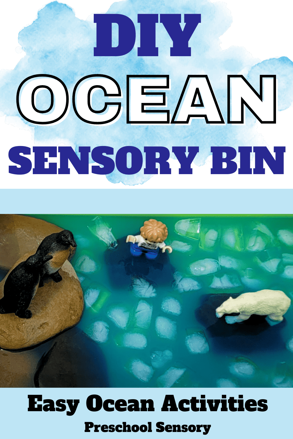 3 Ocean Sensory Bin Ideas perfect for Preschool Ocean Activities