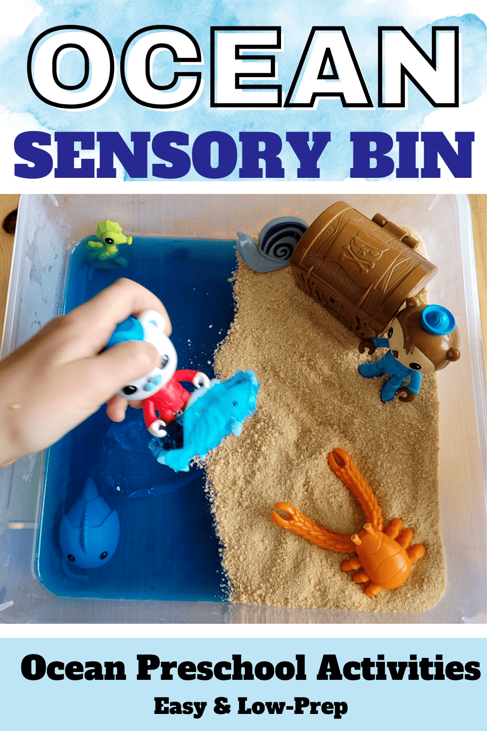 3 Ocean Sensory Bin Ideas perfect for Preschool Ocean Activities