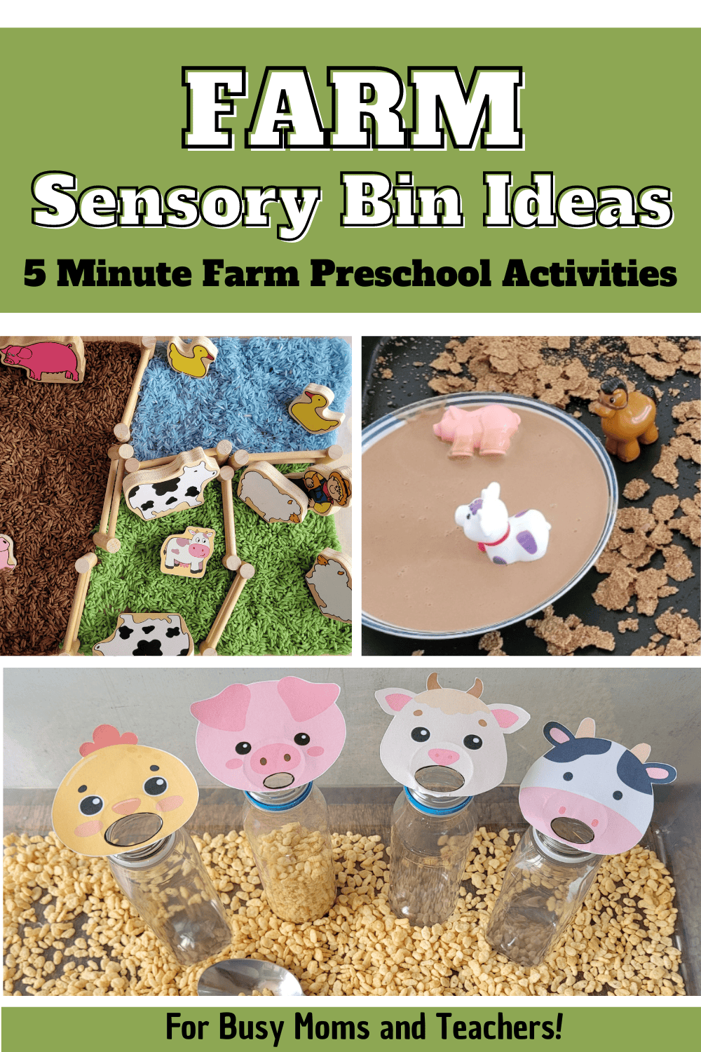 Farm Sensory Bin Ideas for Toddlers and Preschoolers