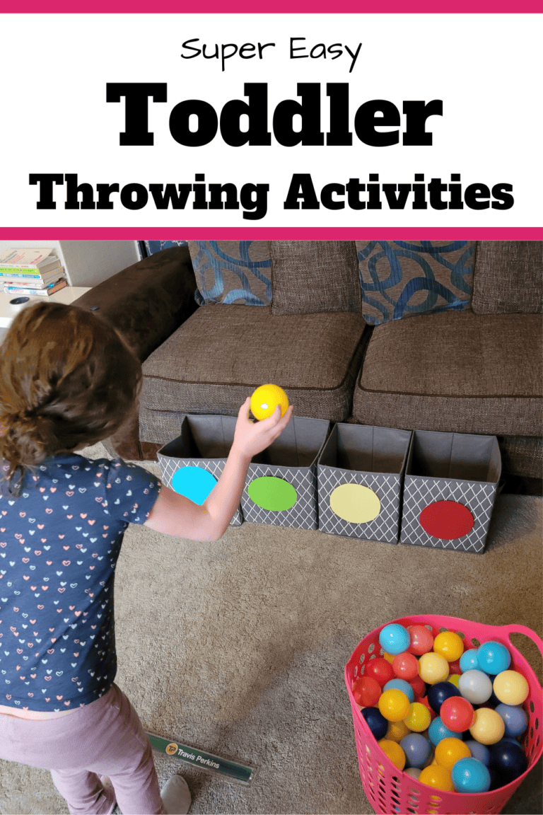 15+ Easy Toddler Throwing Activities to get that urge out of their system!