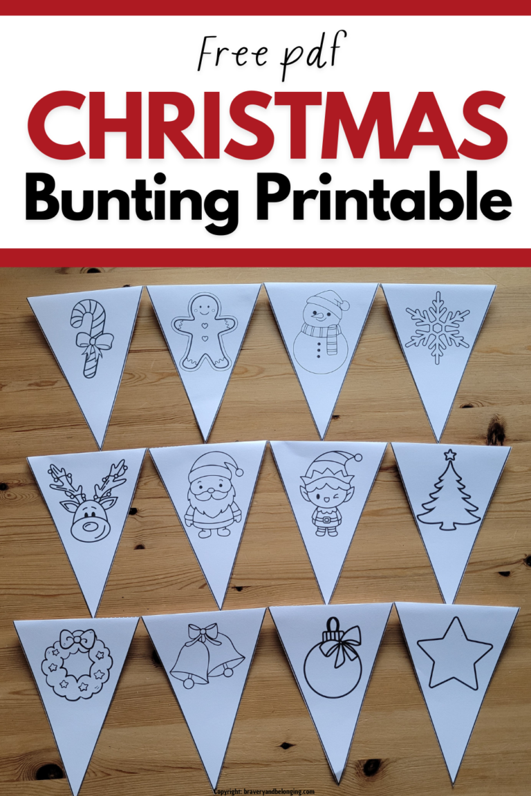 Free Christmas Bunting Printables