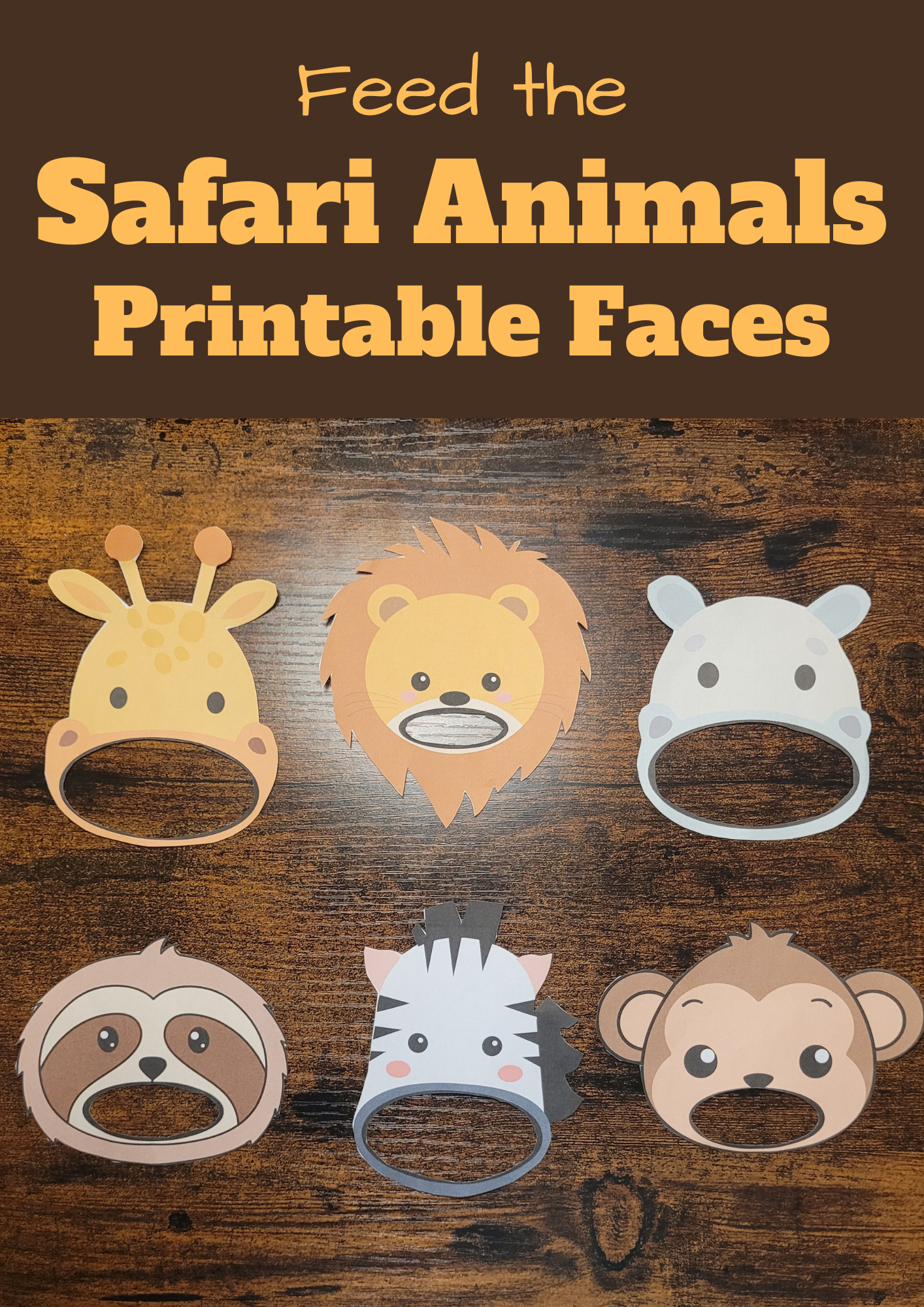 Feed the Safari Animals Sensory Bin