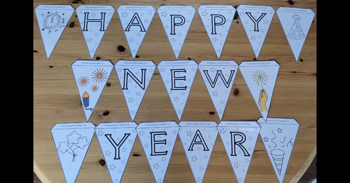 Free Happy New Year Banner Printable