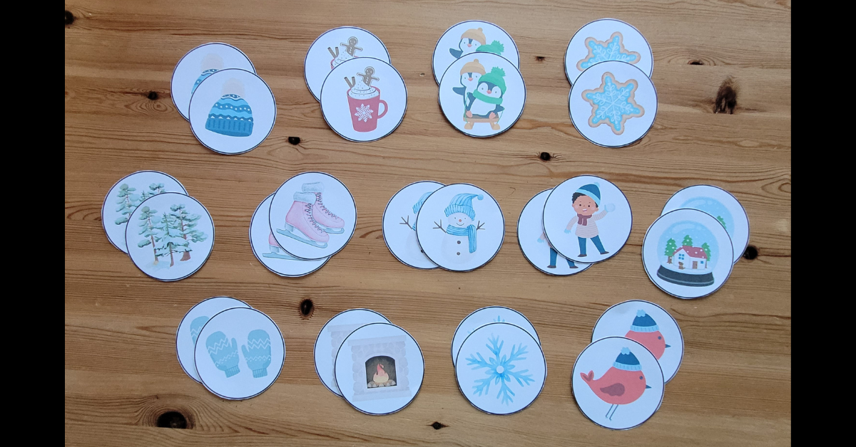 Winter Memory Game Free Printable