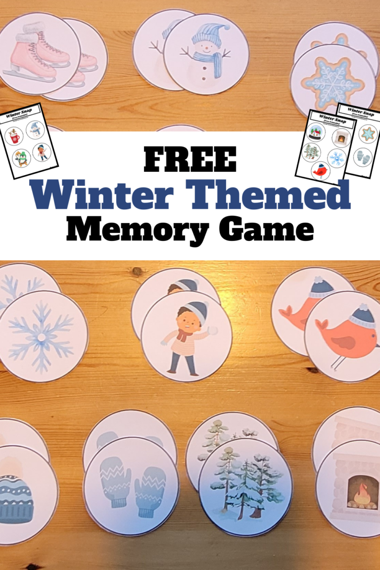 Winter Memory Game Free Printable