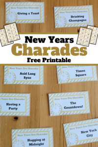 New Years Eve Charades Free Printable