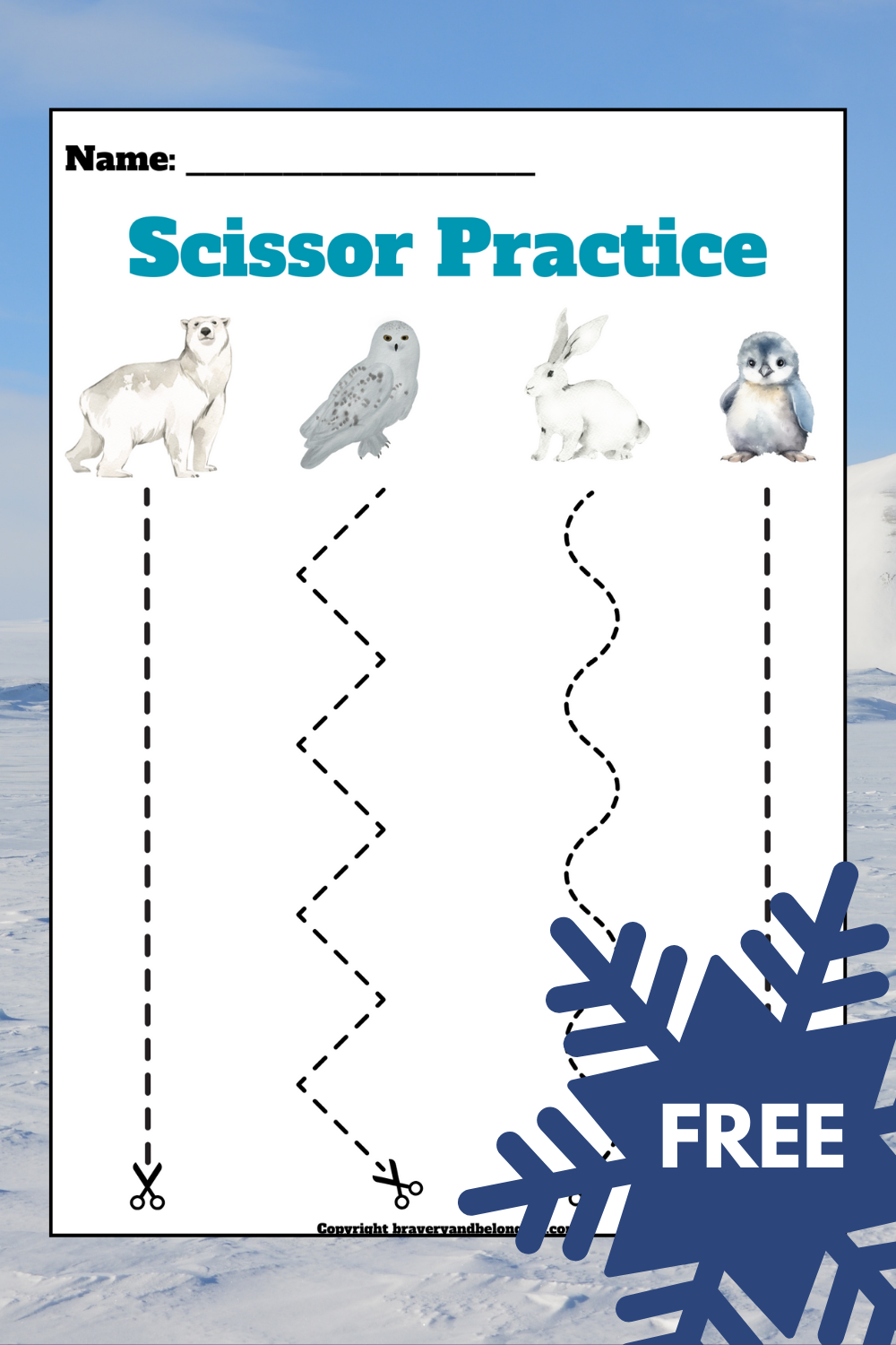 FREE Preschool Winter Printables