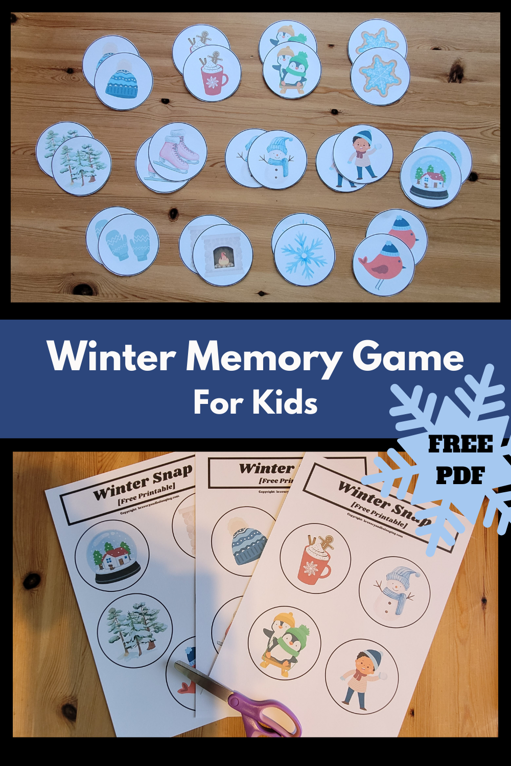 Winter Memory Game Free Printable