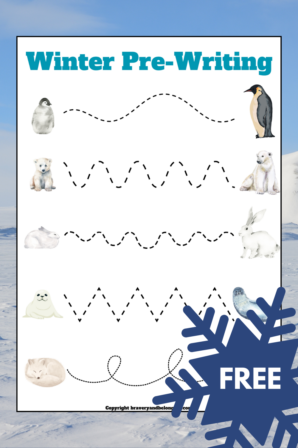 FREE Preschool Winter Printables