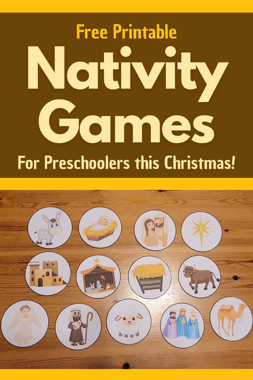 Free Printable Nativity Games for Kids: Nativity Snap & Memory Game Cards