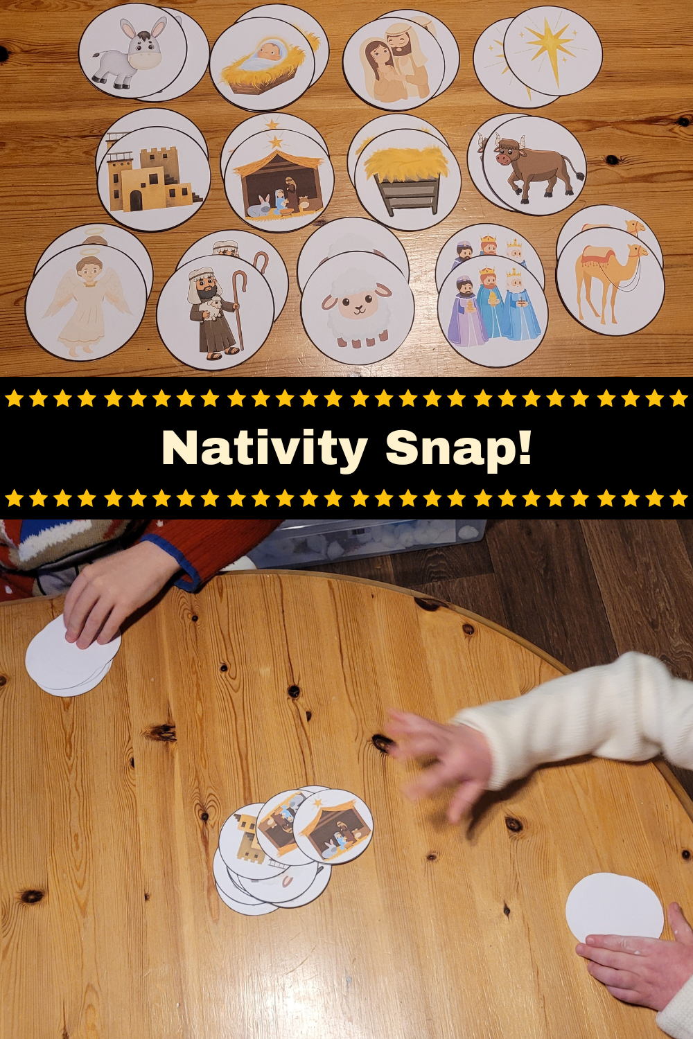 Free Printable Nativity Games for Kids: Nativity Snap & Memory Game Cards