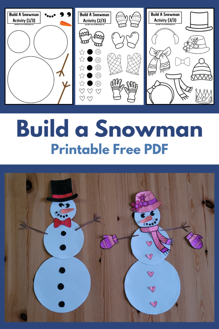 FREE Build a Snowman Printable
