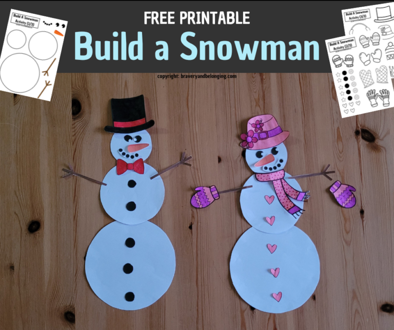 FREE Build a Snowman Printable