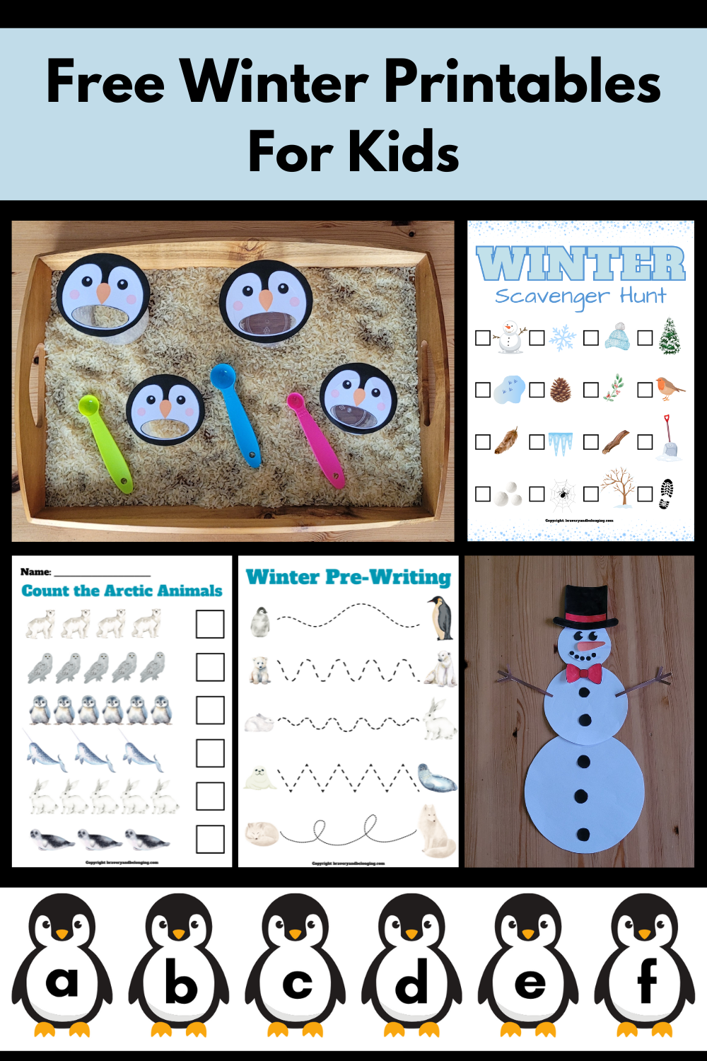 FREE Winter Printables for Kids!