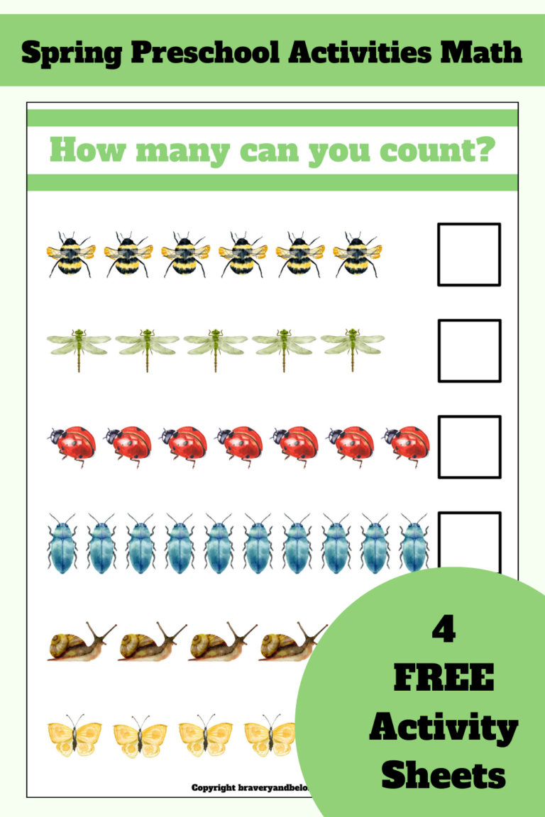 Spring Preschool Activities Free Printable PDF's