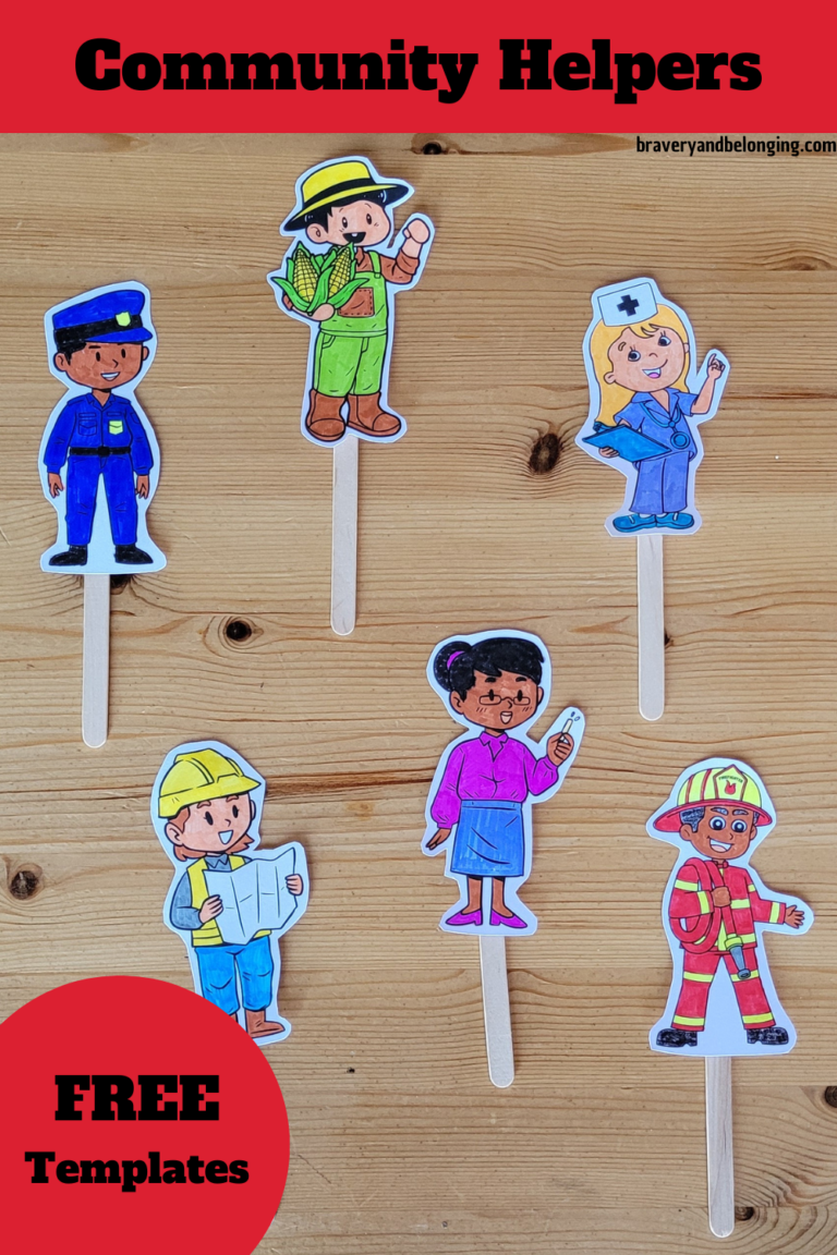 Community Helpers Puppets Free Printable