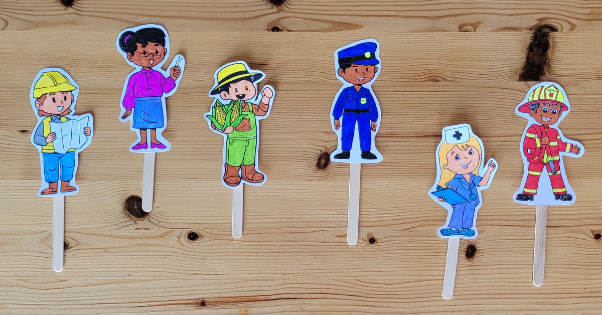 Community Helpers Puppets Free Printable