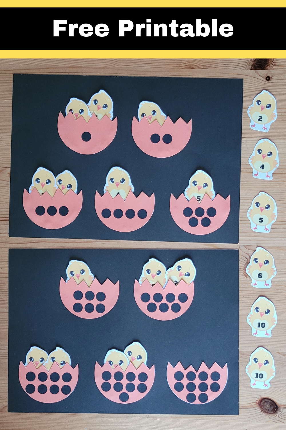 Spring Counting Preschool Activity [FREE Printable]
