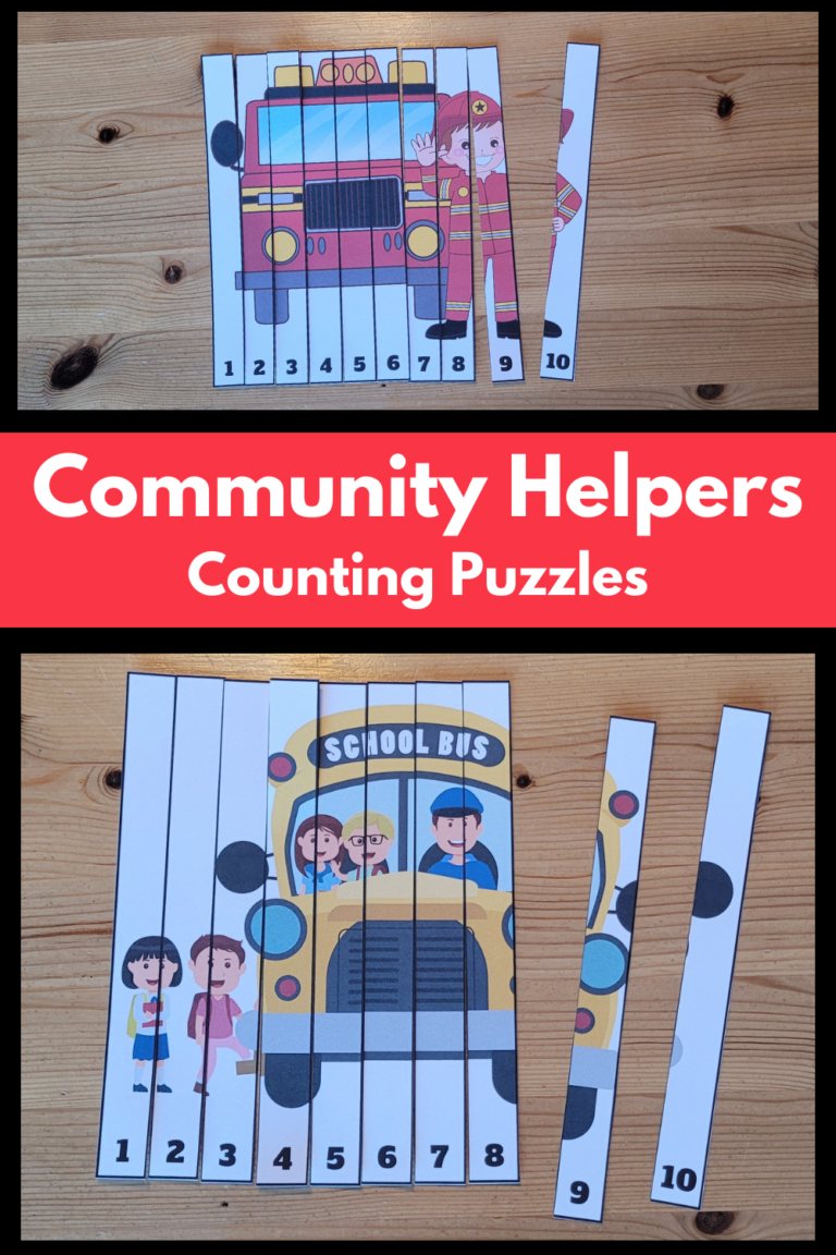 10 Community Helpers Puzzles Free Printable PDF