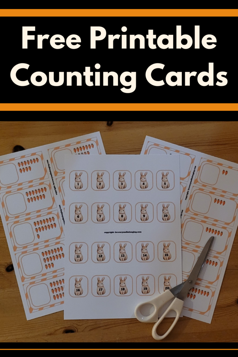 FREE Counting Cards Printable for Kids