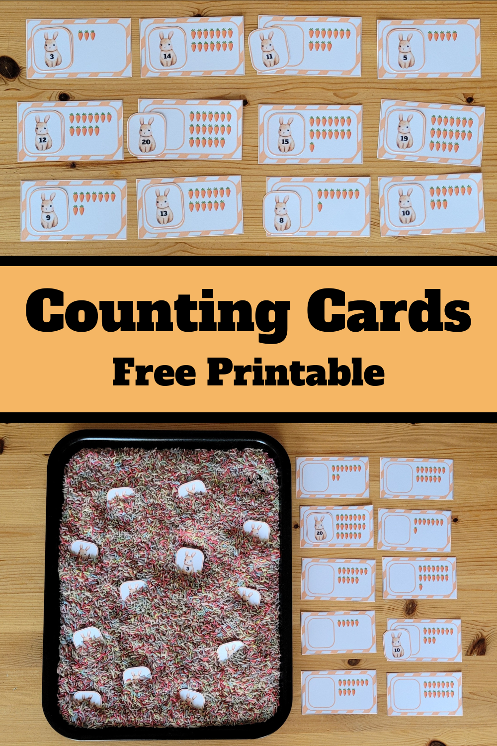 FREE Counting Cards Printable for Kids