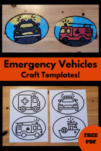 Community Helpers Vehicles Craft [With FREE Emergency Vehicles Craft ...