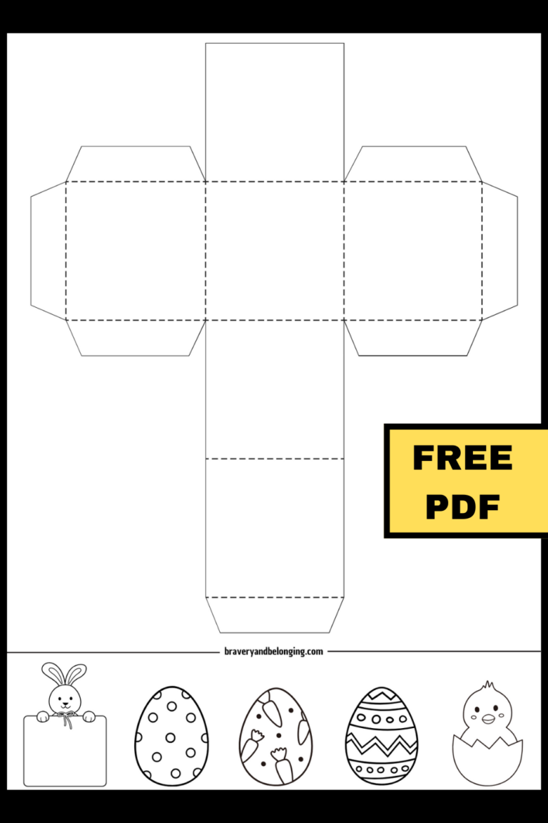 Easter Box Craft for Kids with FREE Template