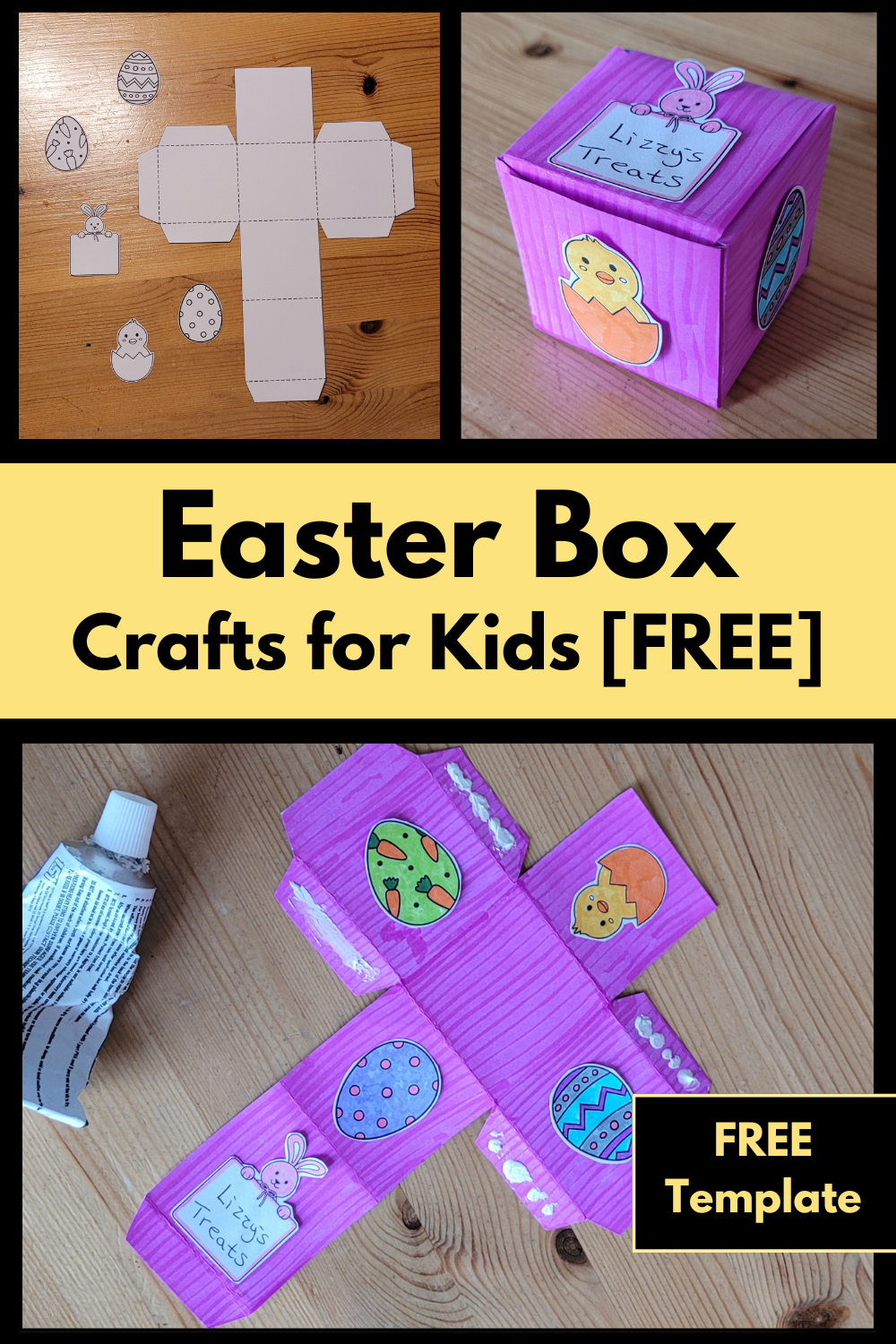 Easter Box Craft for Kids with FREE Template