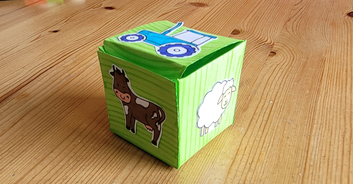 Easy Farm Craft Box Template