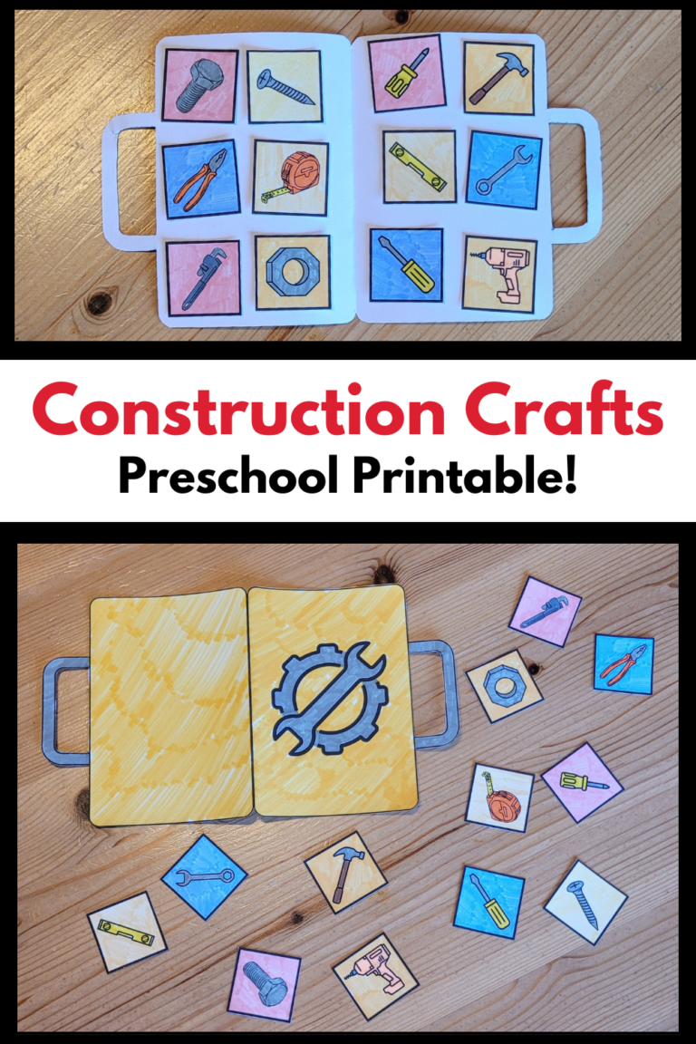 FREE Construction Tool Box Craft Printable