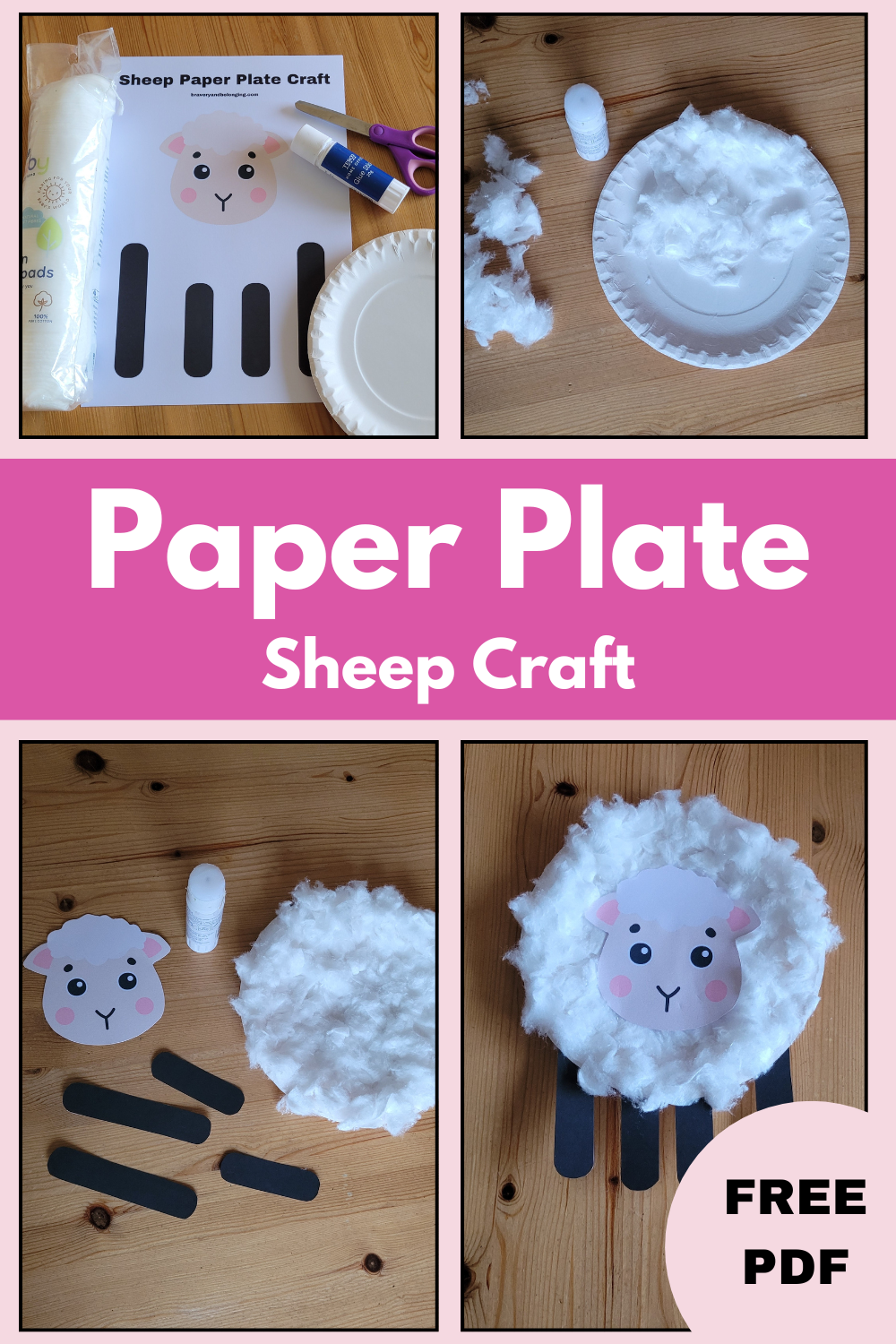 Easy Paper Plate Sheep Craft