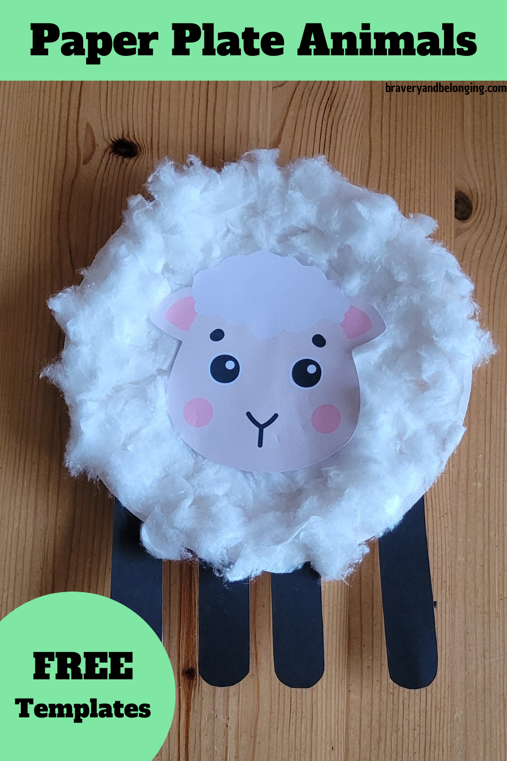 Easy Paper Plate Sheep Craft