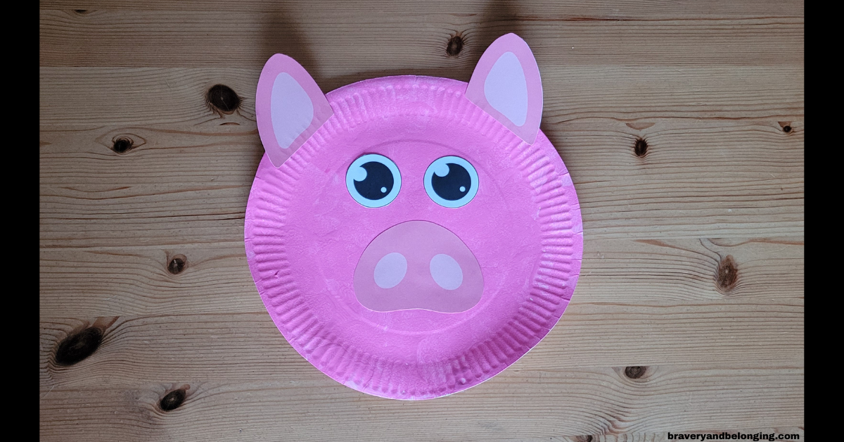 Easy Paper Plate Pig Craft for Kids