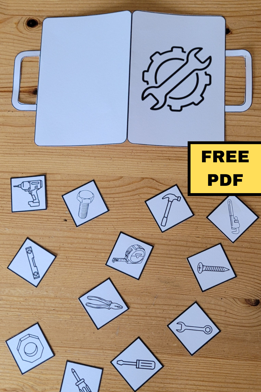 FREE Construction Tool Box Craft Printable