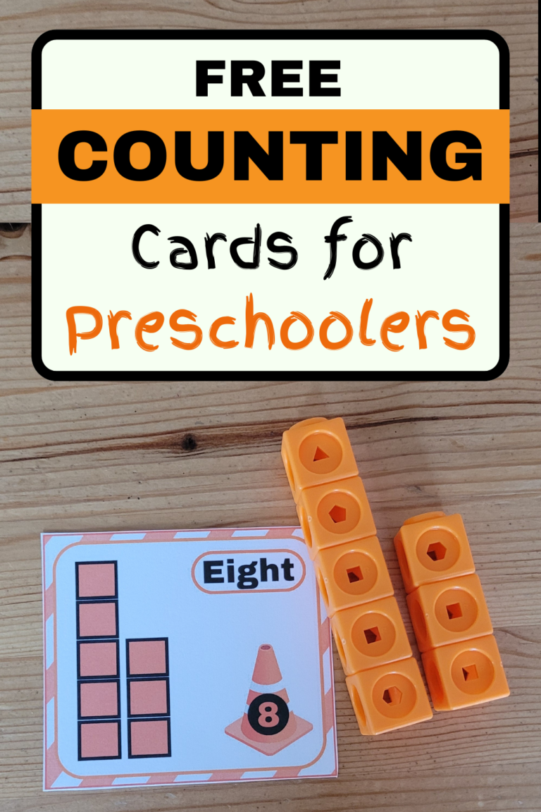 Free Construction Counting Cards 1-20