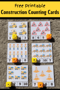Construction Clip and Count Cards [FREE Printable]