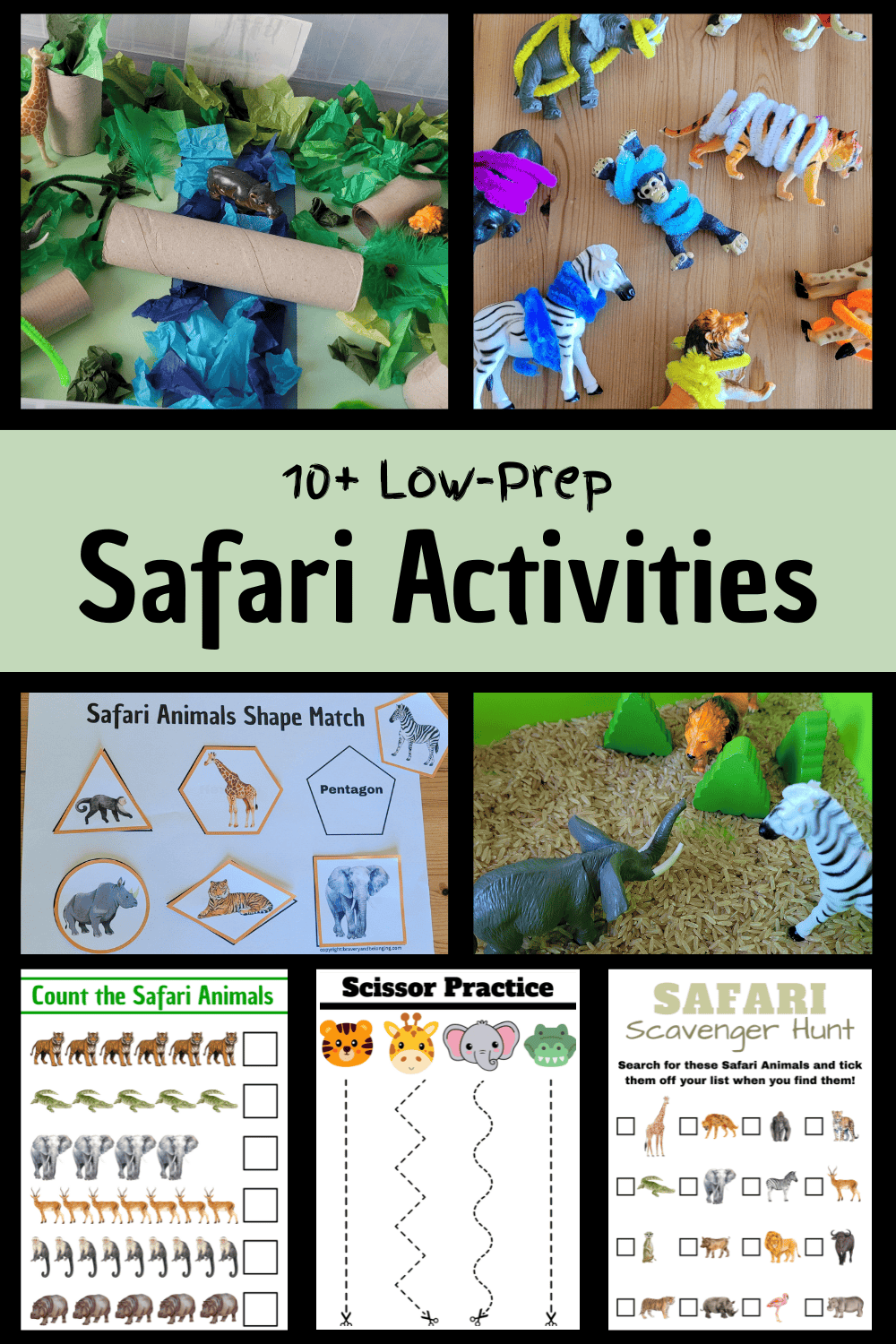 10+ Safari Activities for Preschool