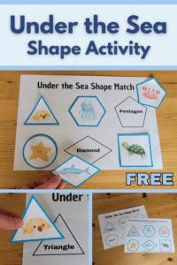 Free Under the Sea Shape Match